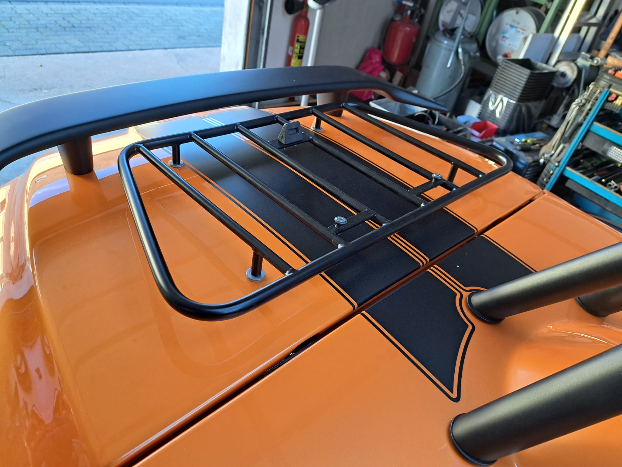 Luggage rack for Rewaco Trike Automatic LT / ST / GT black -coated