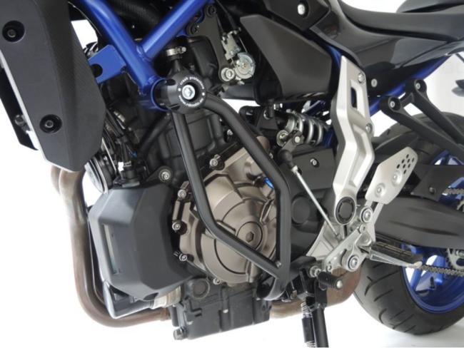 Yamaha MT-07 XSR700 Crash Bar BLACK 2014+ Motor Protection Protective ...